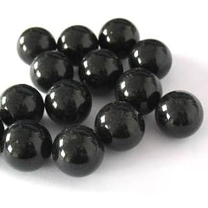M157 16MM Shiny Black Marbles -SOLD OUT!