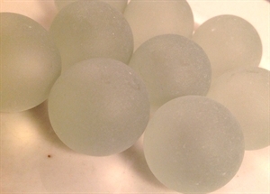 M225 25MM clear frosted glass marbles