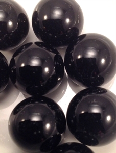 M157 16MM Shiny Black Marbles -SOLD OUT!