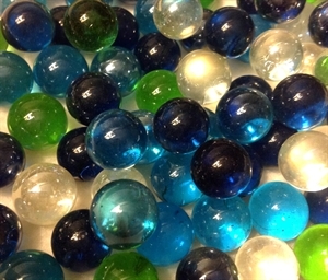 MN01 9/16" Multi-Colored Transparent Marbles -SOLD OUT!
